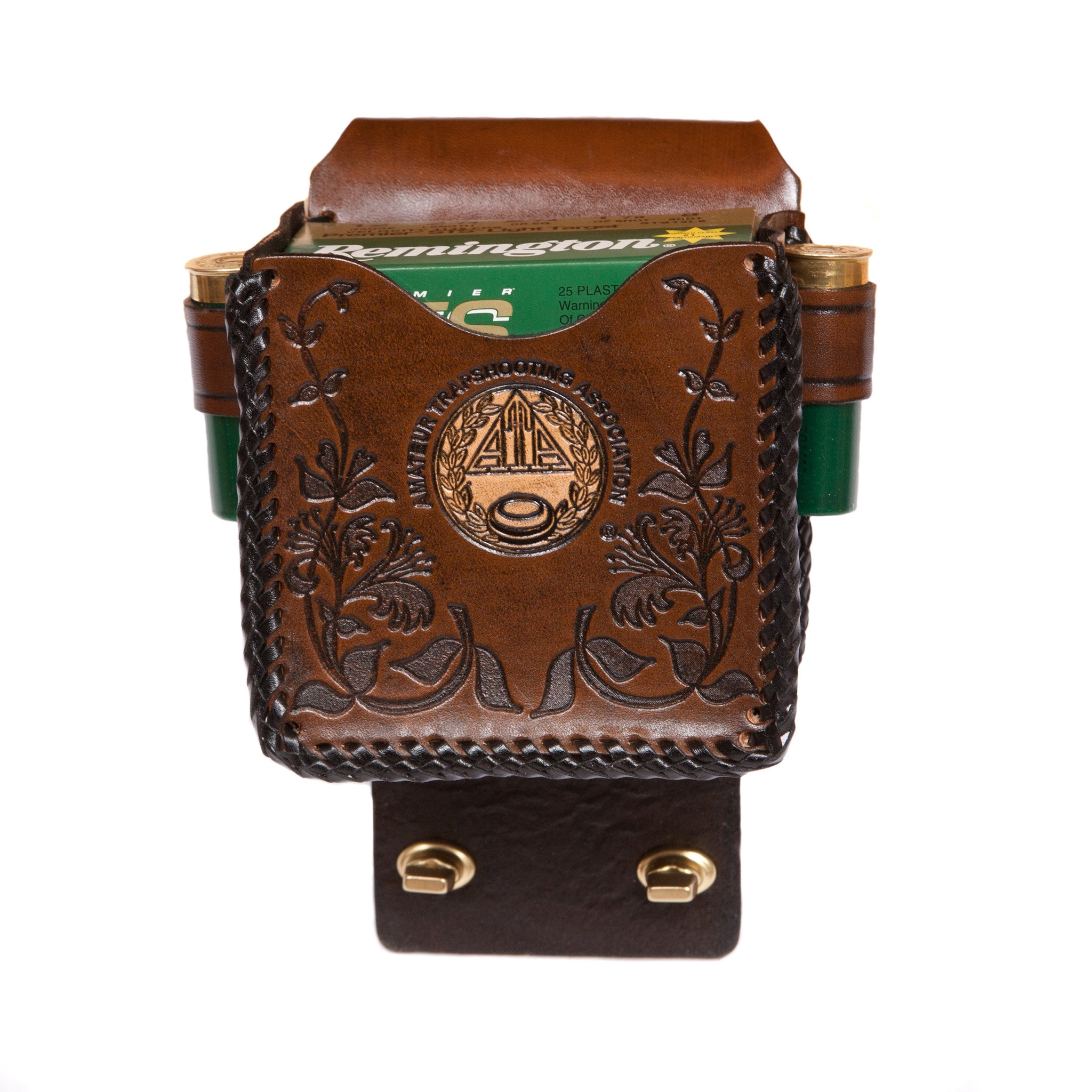 25 Shell Pouch, Belt Loop - Honeysuckle | Shamrock Leathers